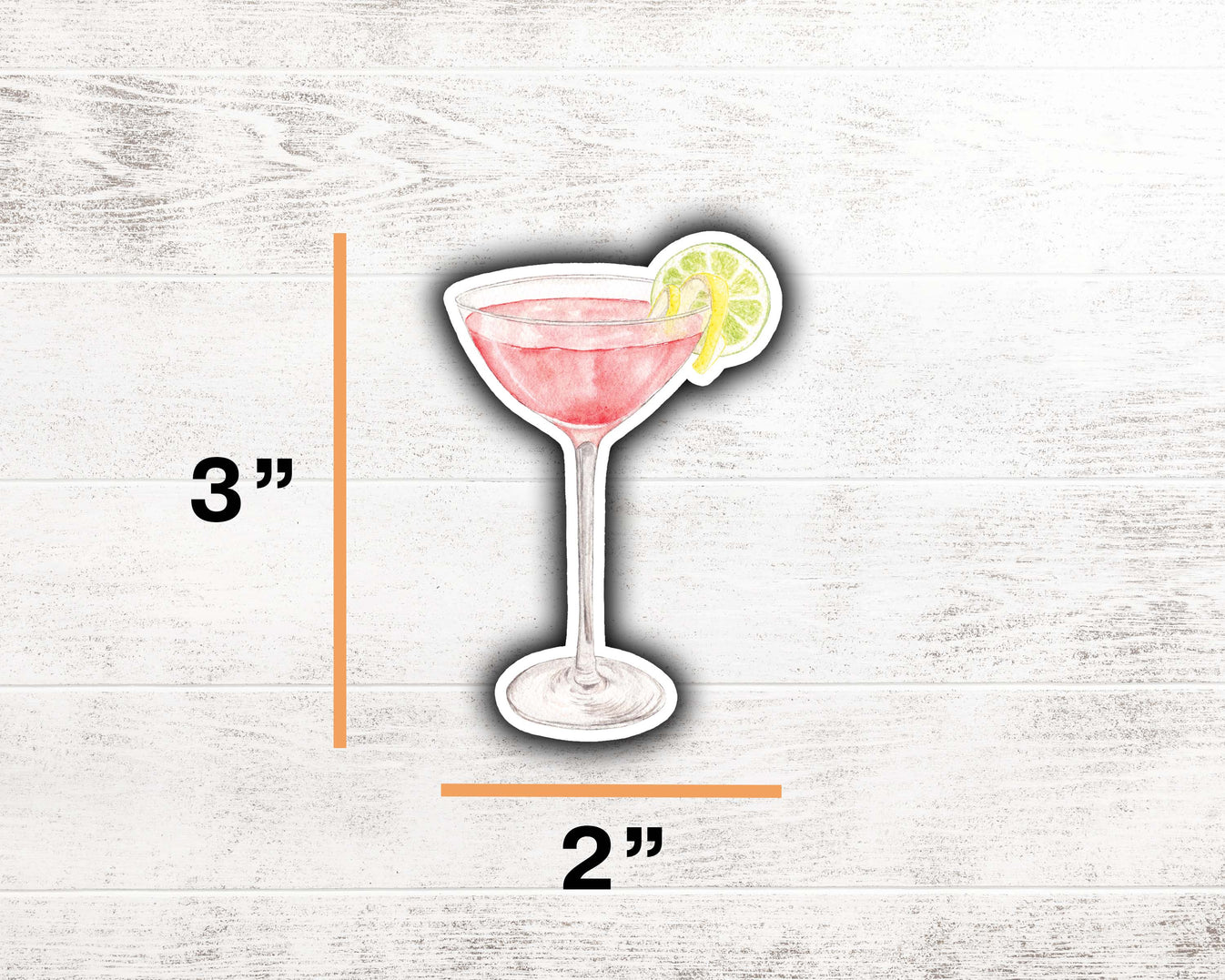 Cosmopolitan Sticker 3"x2" – Tammy Speed Design