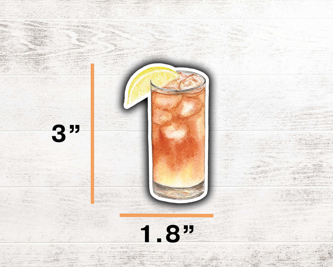 Long Island Iced Tea Sticker 3"x1.8" – Tammy Speed Design